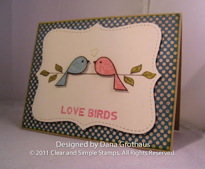 Dana's Dabbling Studio: A {Love Birds} Card...