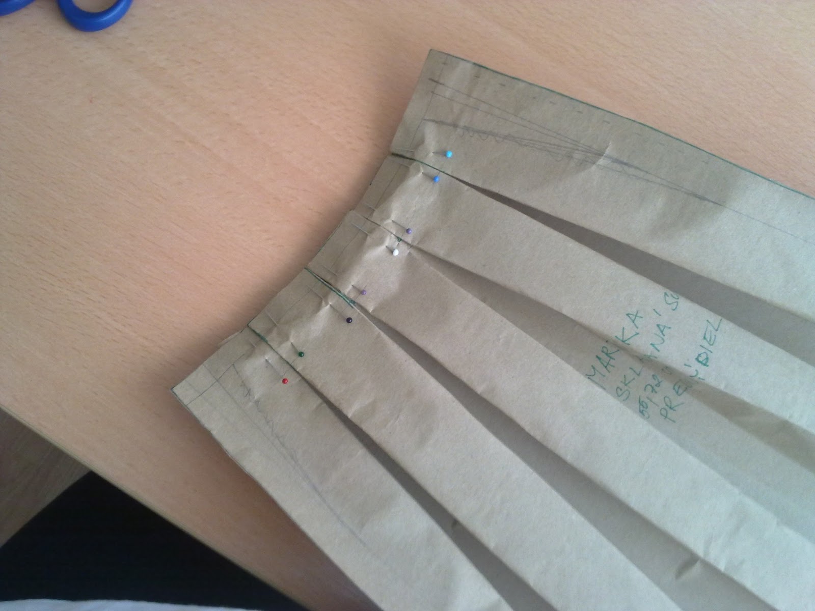 How to: Pleated skirt paper design - Whitelilits blog