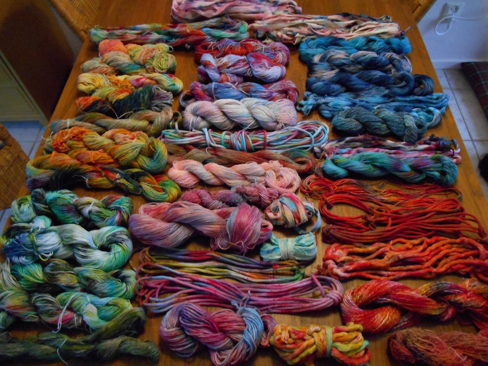 atelier silvia's design: textiel verven.