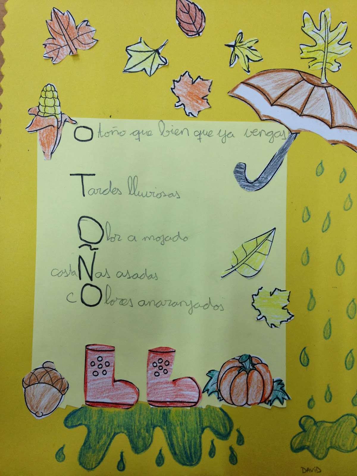 ¡Quiero saber más!: Acróstico del Otoño