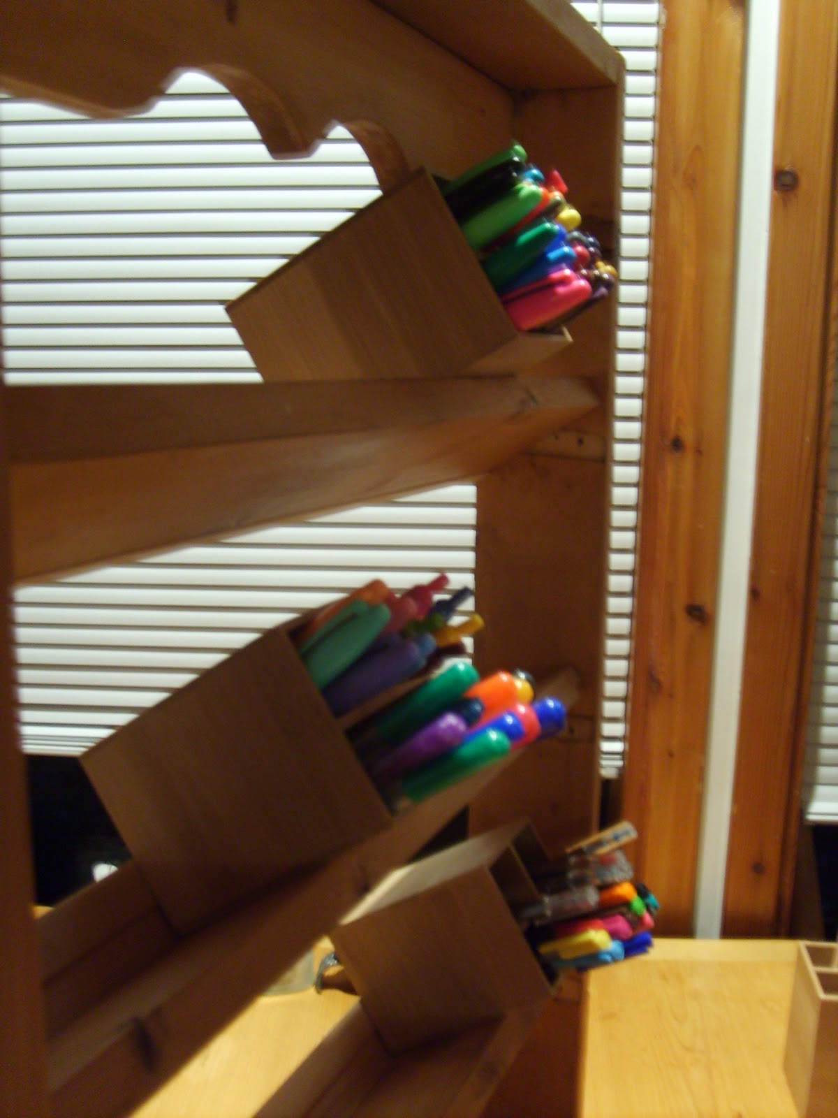 Art ~ Writing ~ Life: Upcycling a small shelf into an art pen rack