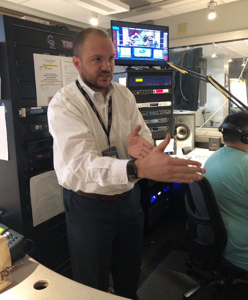 Touring 104.3 The Fan Radio Studios – Denver Broncos Quarterback Club