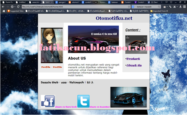 Cik Tomato's blog: Tugas Akhir Desain Web "OTOMOTIF"