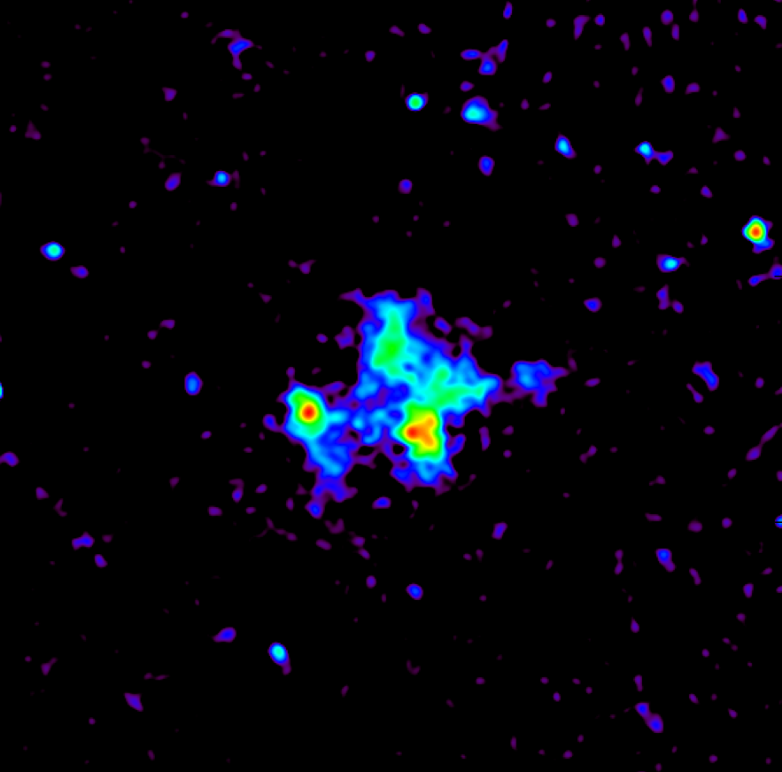 lofar-uk: Colliding galaxy cluster unravelled