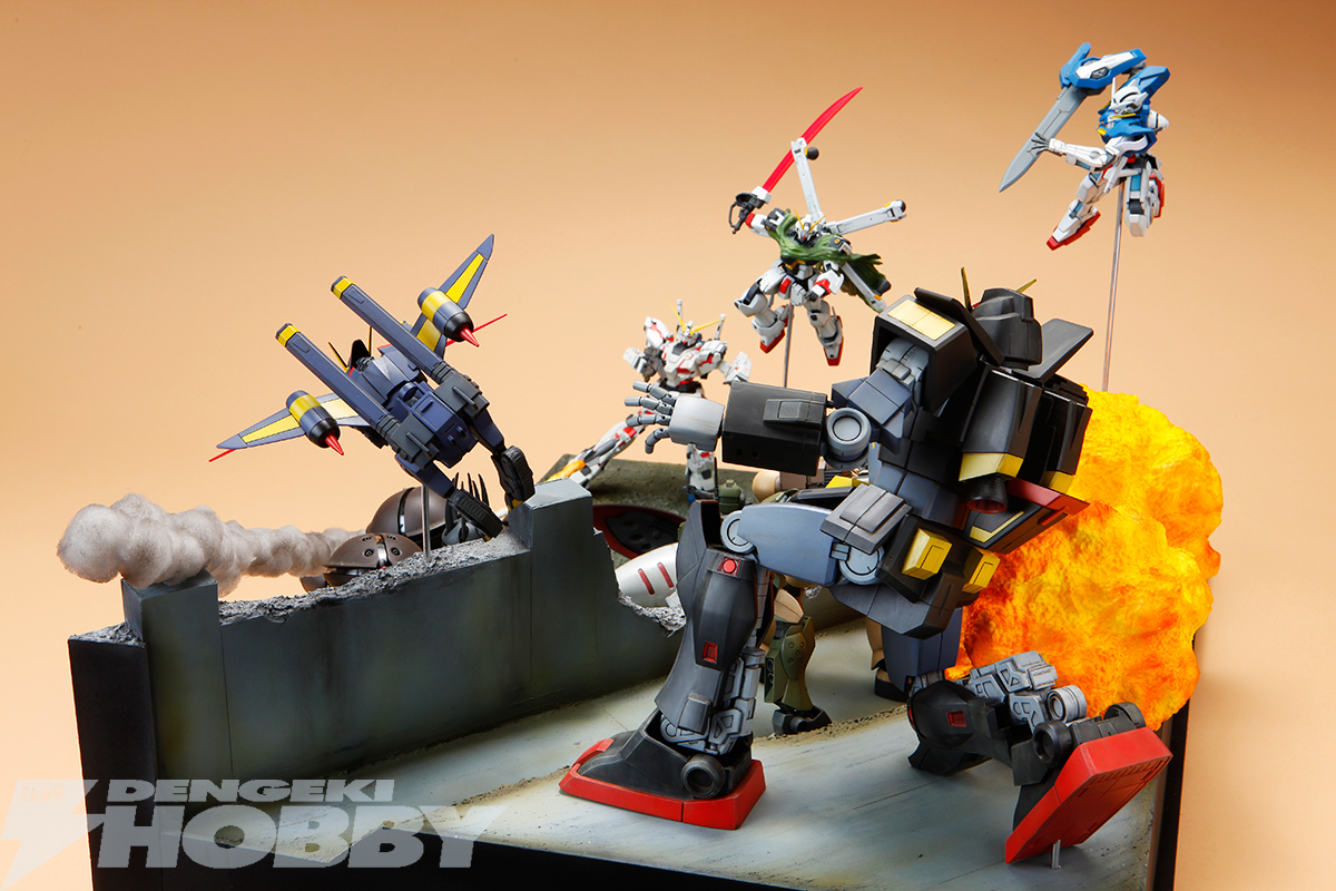 Gundam Diorama Front Poster GunPla Version - Gundam Kits Collection ...