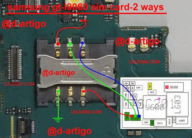 Samsung Grand Neo I9060 Insert Sim Jumper | GSMFixer