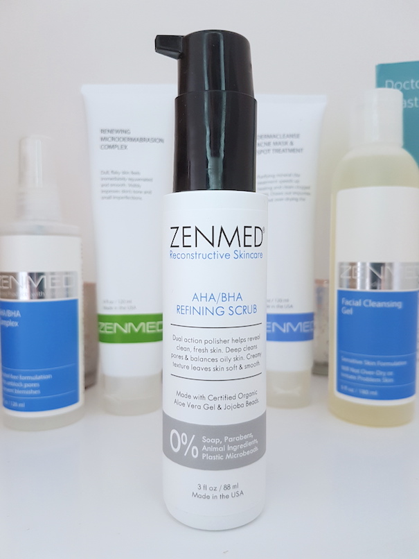 Beautifinous.: Zenmed AHA/BHA Refining Scrub and Facial Cleansing Gel ...