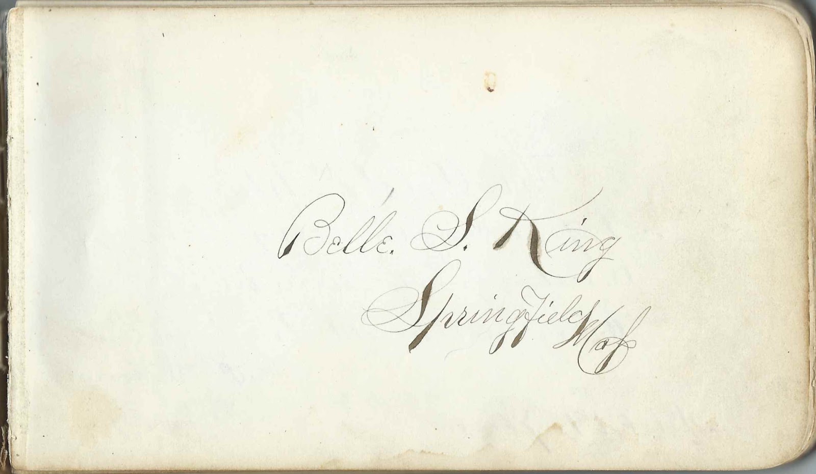 Heirlooms Reunited: 1870s Autograph Album of Belle S. King of ...