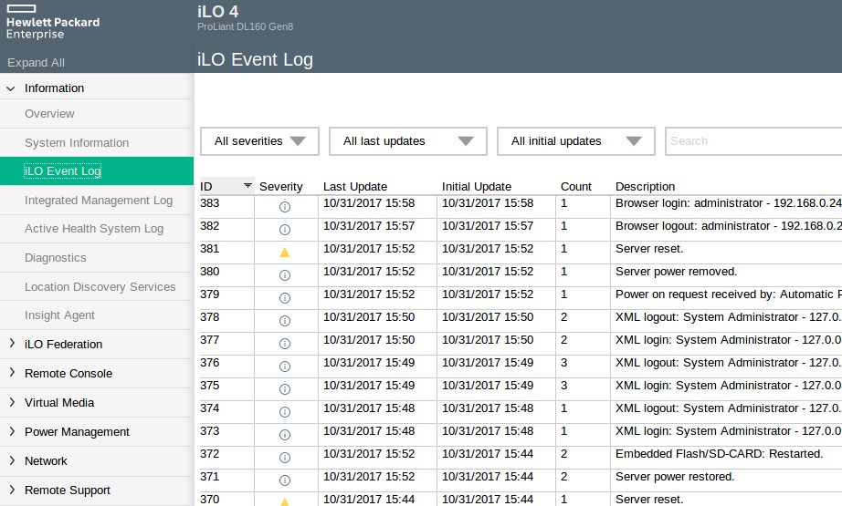โปรพอประมาณ: Server HP :: HP Use iLo Port