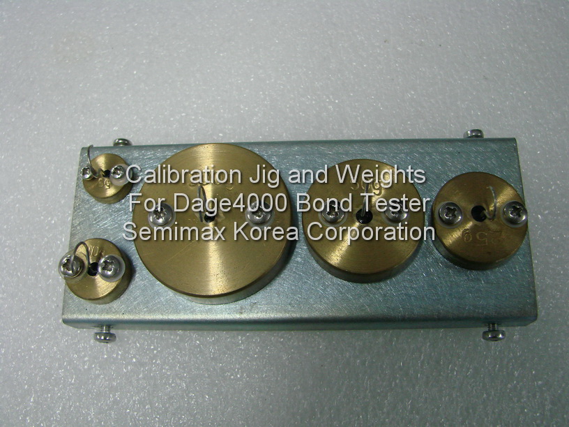 Semiconductor Equipment: Calibration Jig and Weight Cal for Dage 4000 ...