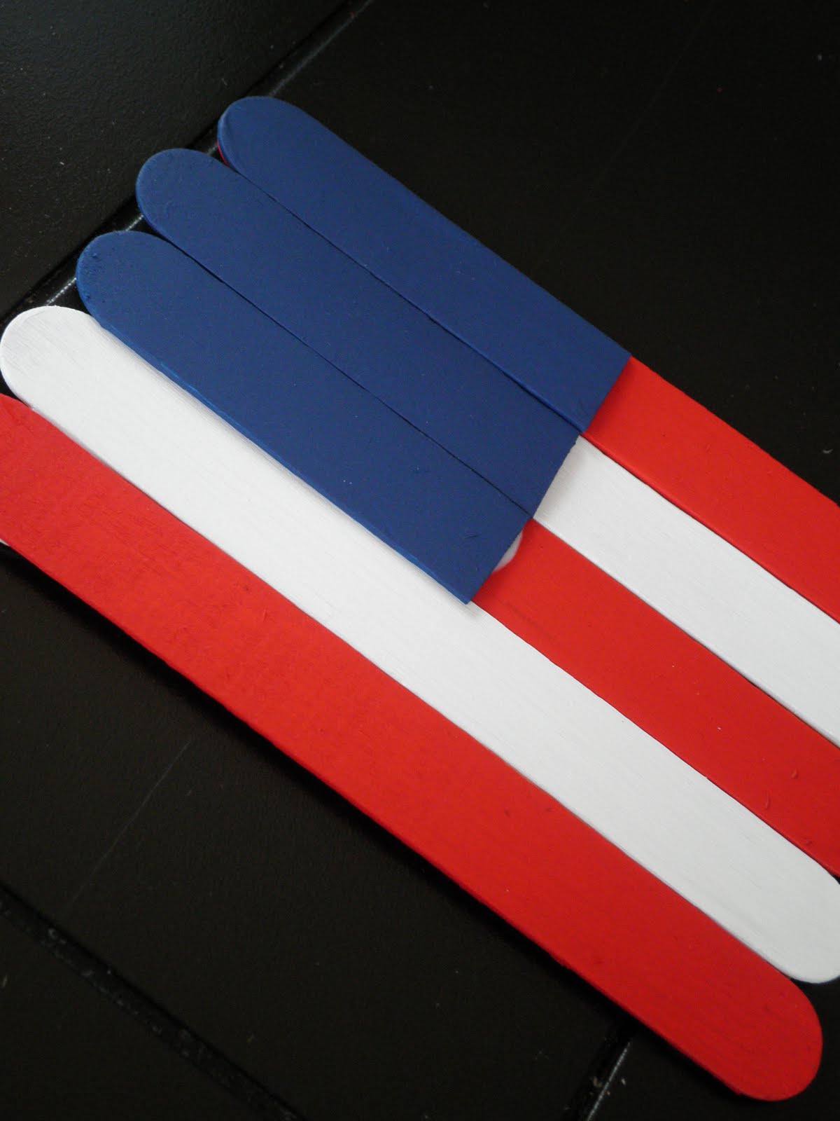 {blast from the past} popsicle stick flags ~ tutorial
