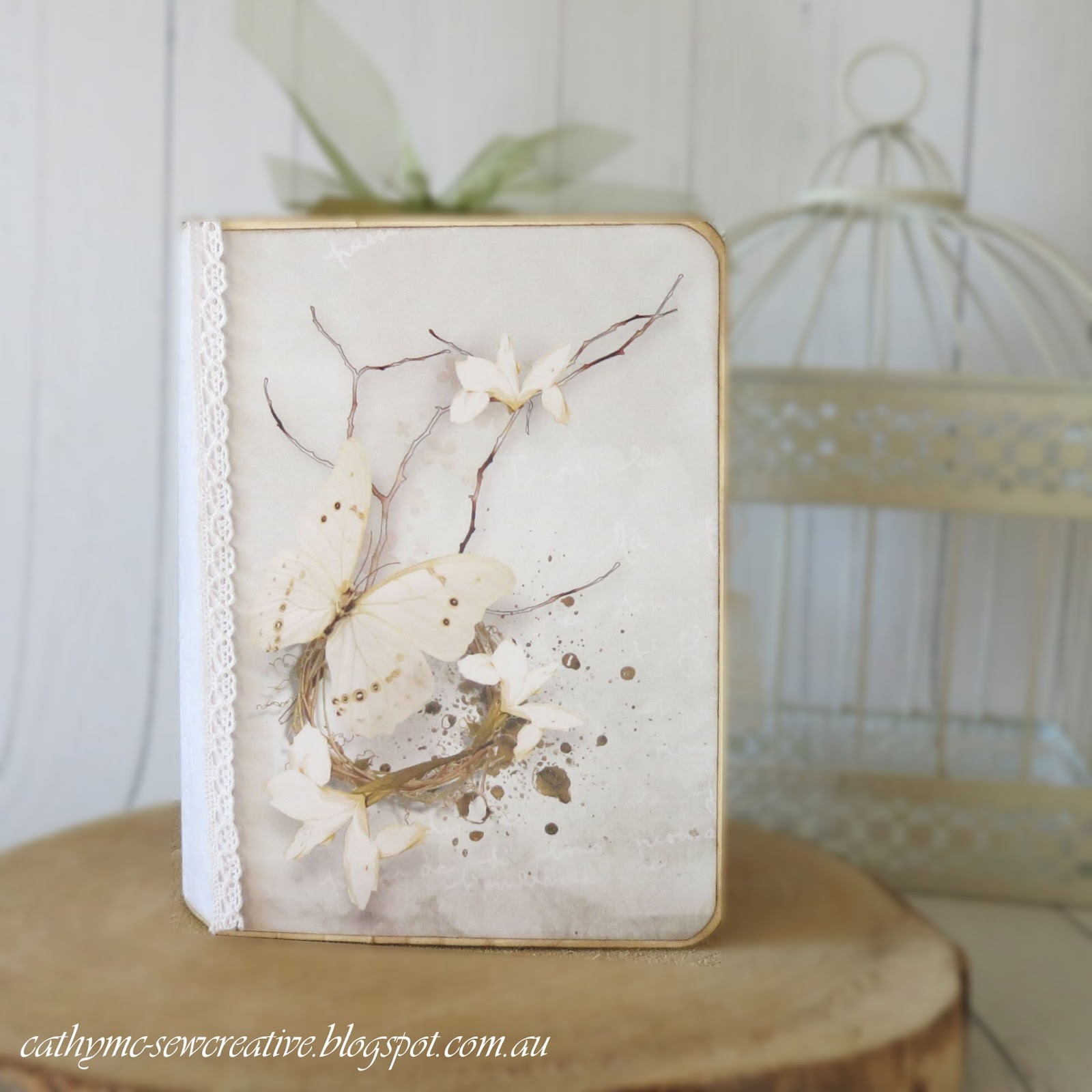 Sew Creative: Shabby Chic File Folder Mini Album