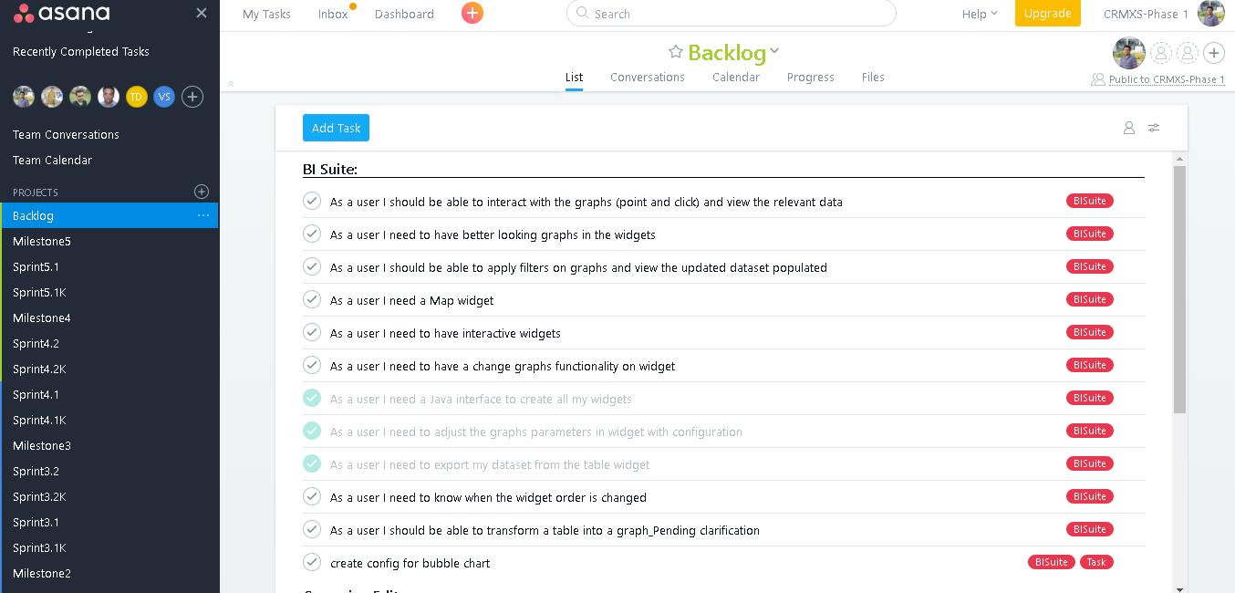 Scrumban using Asana