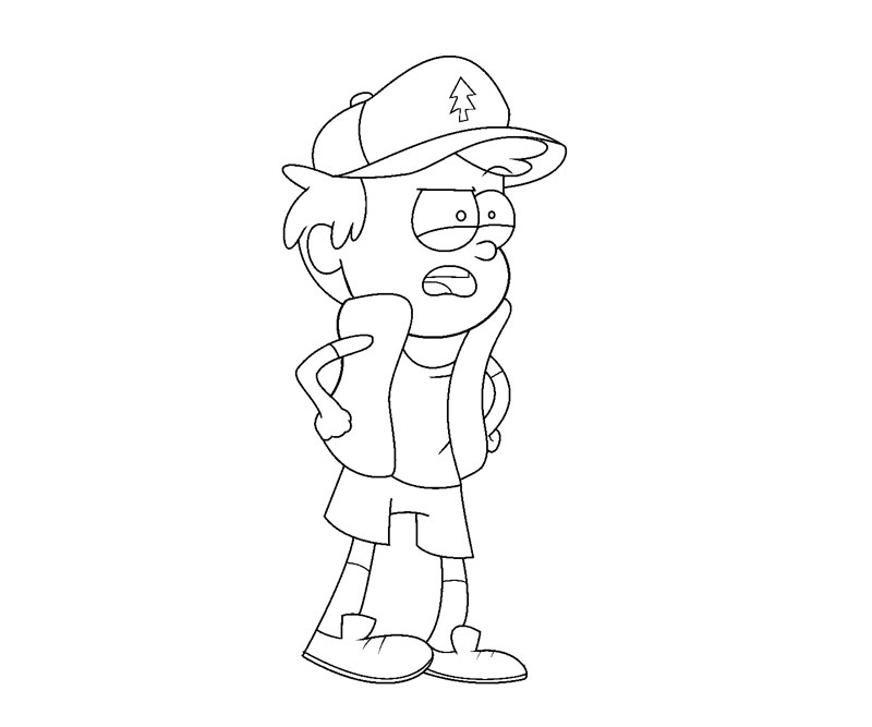 Dipper Gravity Falls Coloring Pages Coloring Pages
