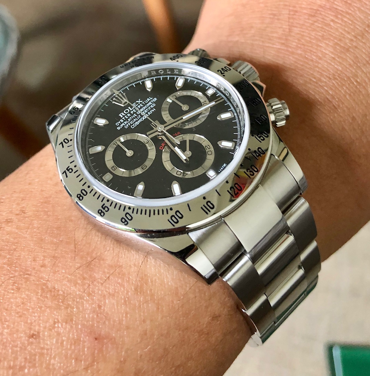 Jam Tangan Second: Rolex Daytona SS "Black" - 116520 (SOLD)
