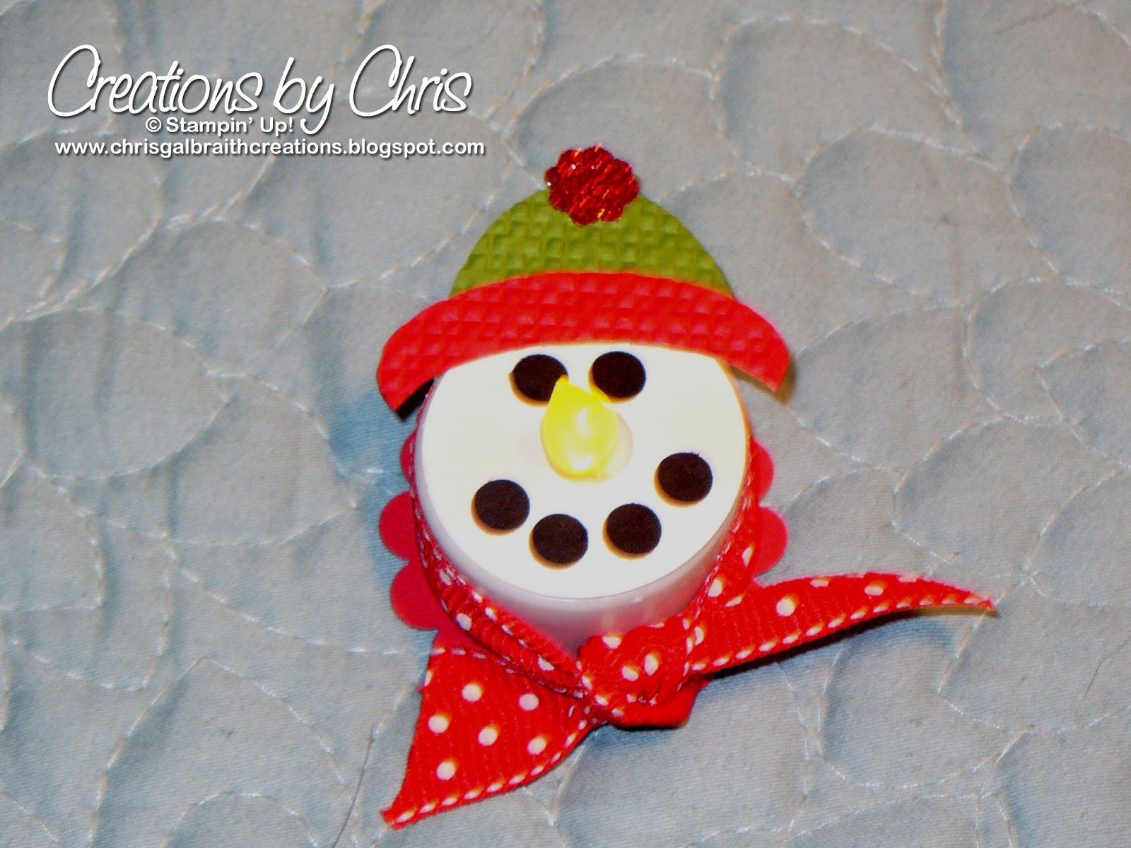 Creations by Chris: Snowman Tea Light