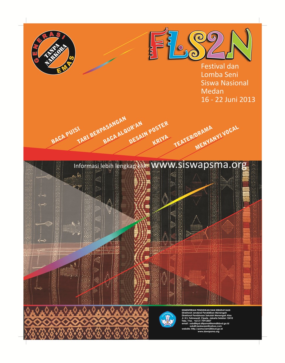 PPSMA JAWA TIMUR: Panduan Pusat OSN, O2SN, FLS2N dan OPSI Tahun 2013