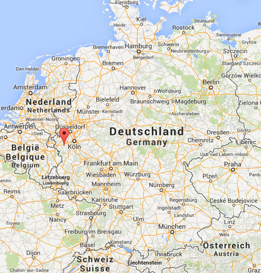 Projeto DADO - FRMS na Alemanha: Onde fica Düren?