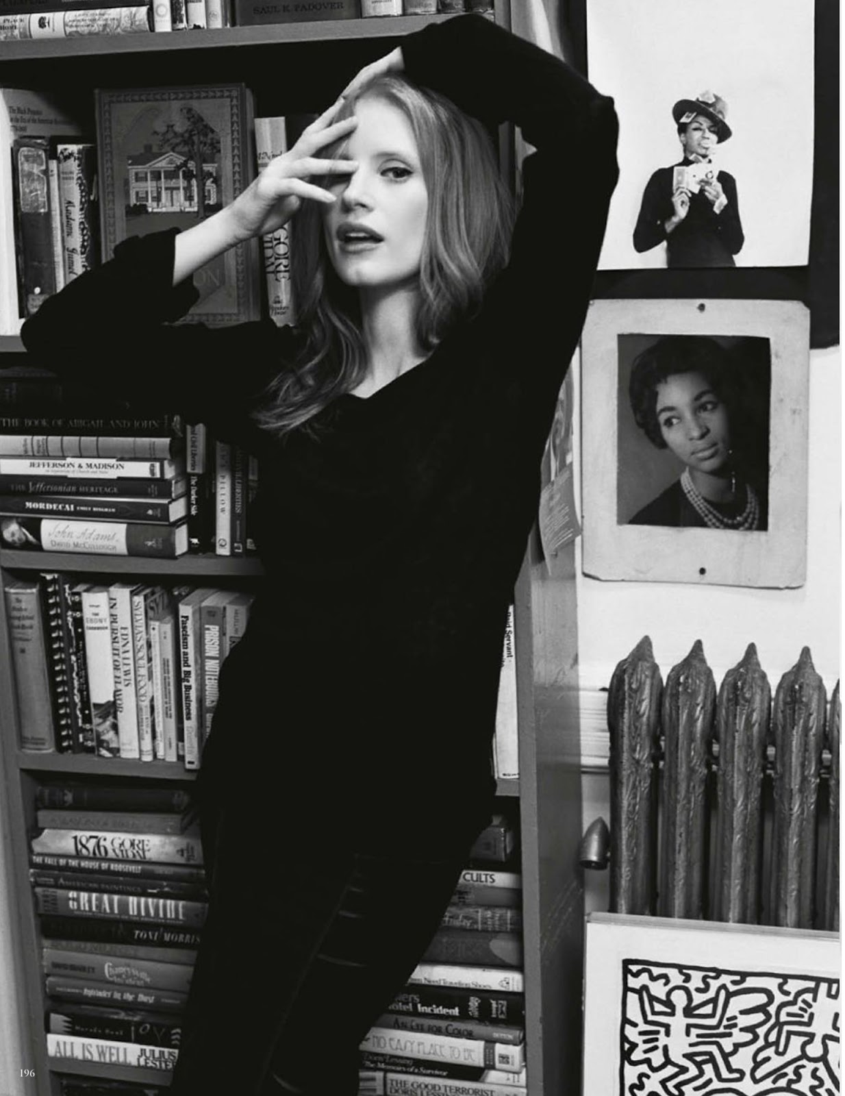 all that jazz: jessica chastain and omar sy by bruce weber for vogue ...