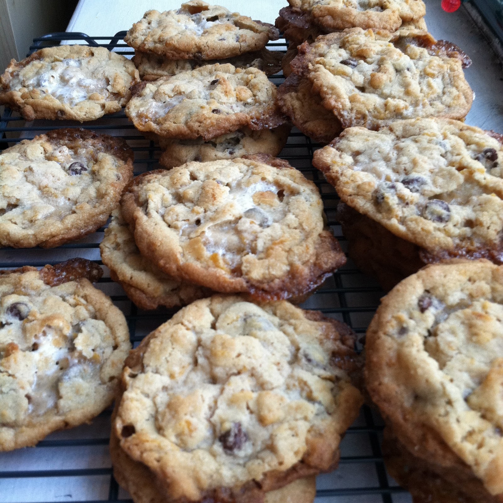Quest For Delish Cornflake Marshmallow Chocolate Chip Cookies