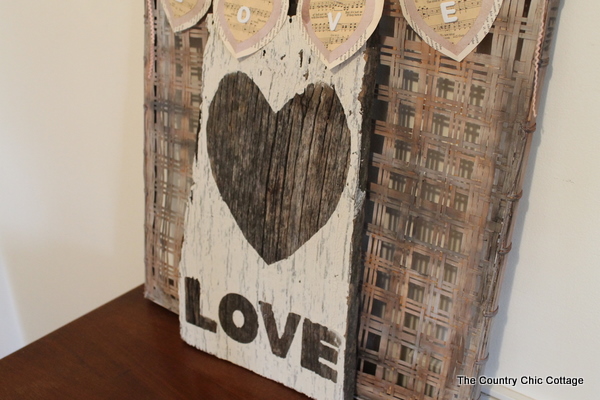 rustic sign: ALL NEW RUSTIC LOVE SIGN