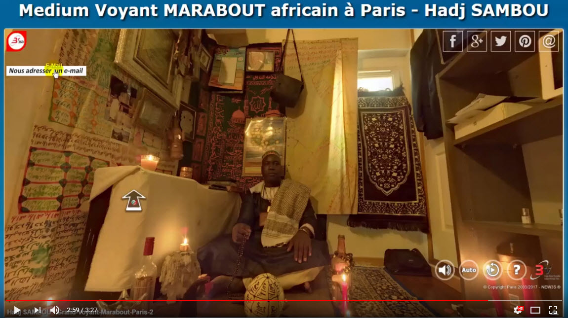 Le Marabout africain à Paris Hadj SAMBOU livre un Tutoriel