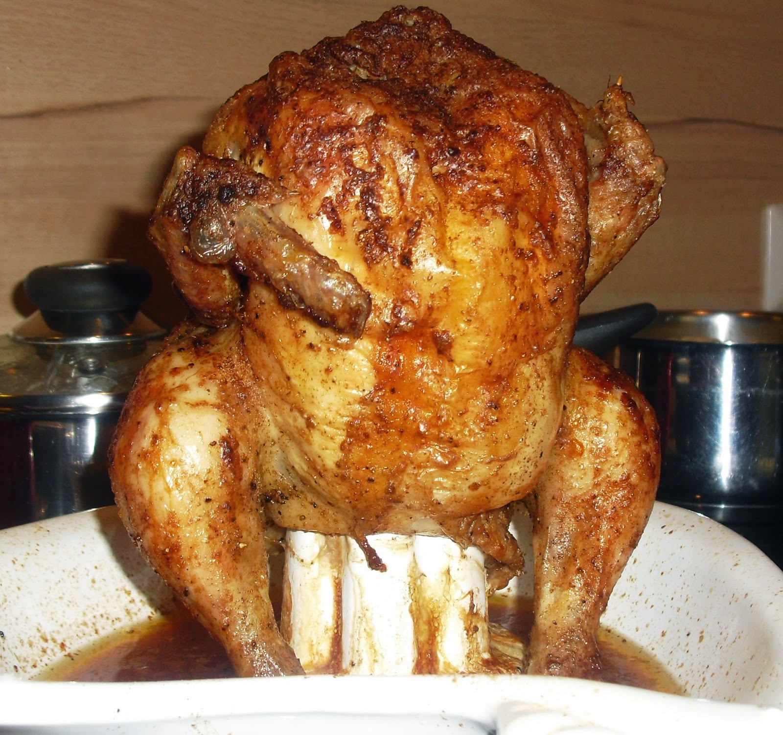 Futtern wie bei Muttern: Broiler gegrillt vom Spieß mit Blumenkohl