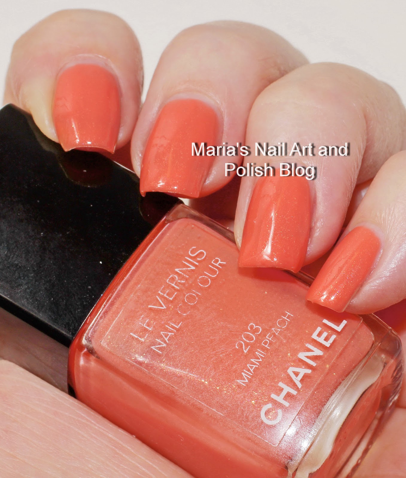 Marias Nail Art and Polish Blog: Chanel Miami Peach 203, 2005 swatches ...