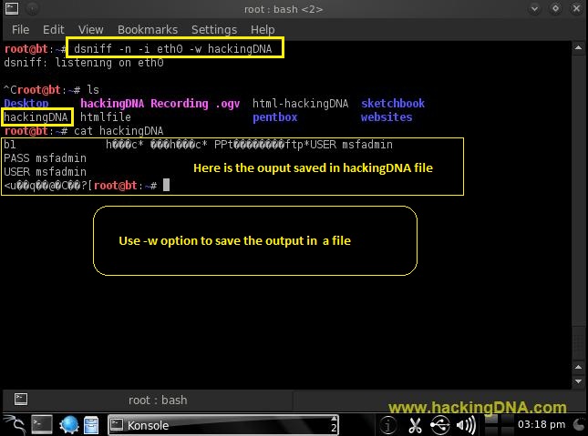 HackingDNA: dsniff on backtrack 5