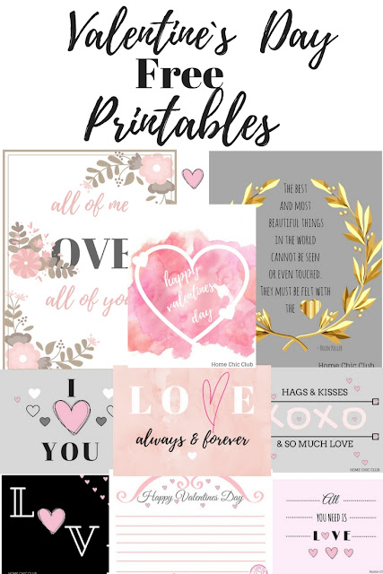 Valentine's Day Printables | Home Chic Club: Valentine's Day Printables
