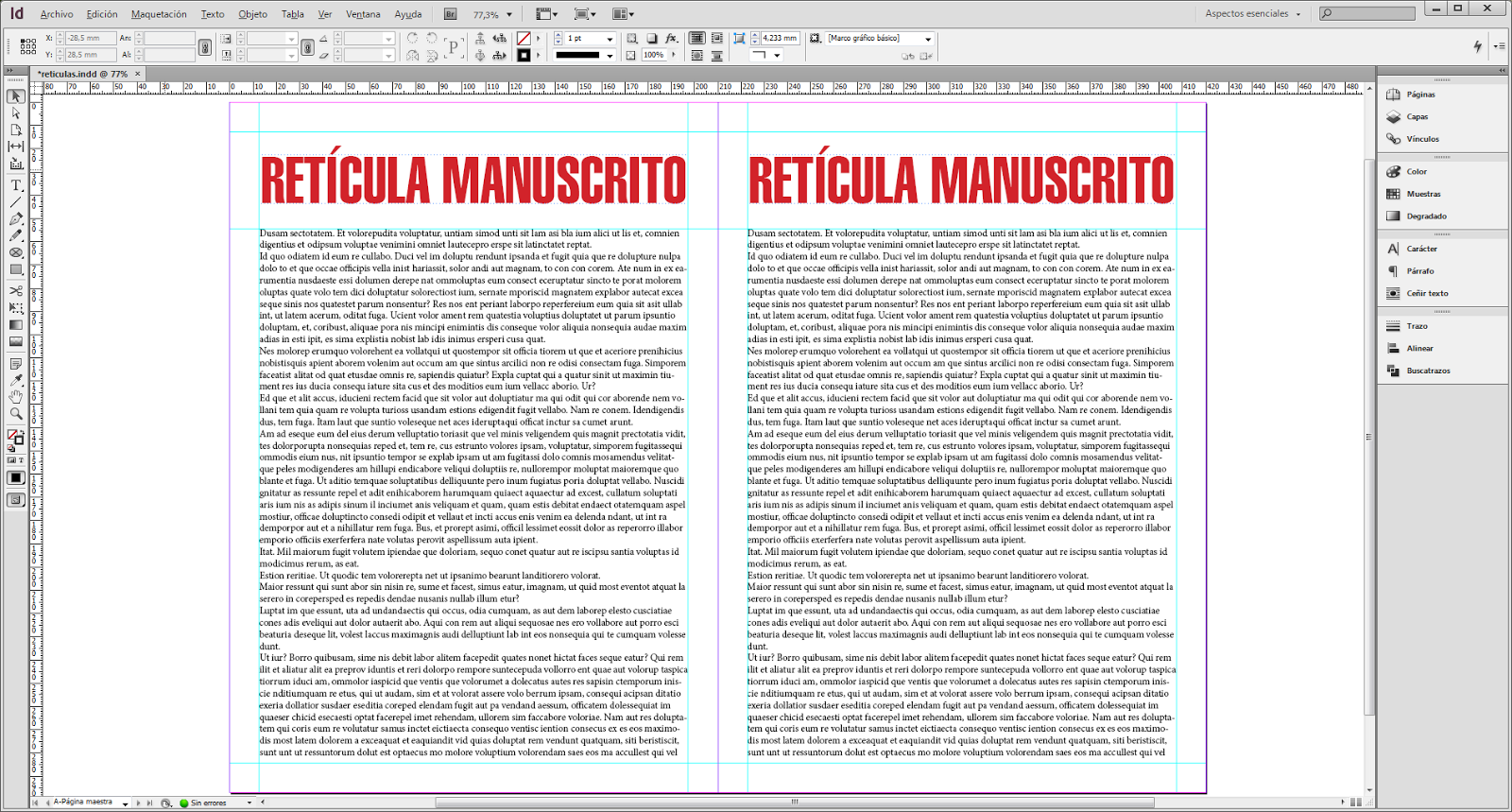 - Artes Gráficas - Arts Gràfiques - Graphic Arts -: Maquetación de ...