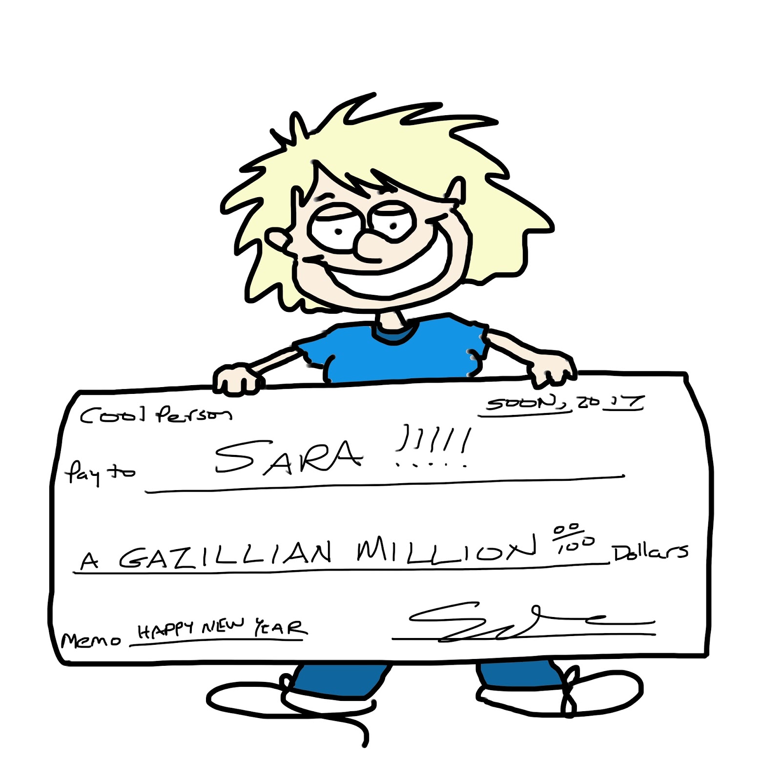 lucky pork: Giant Check
