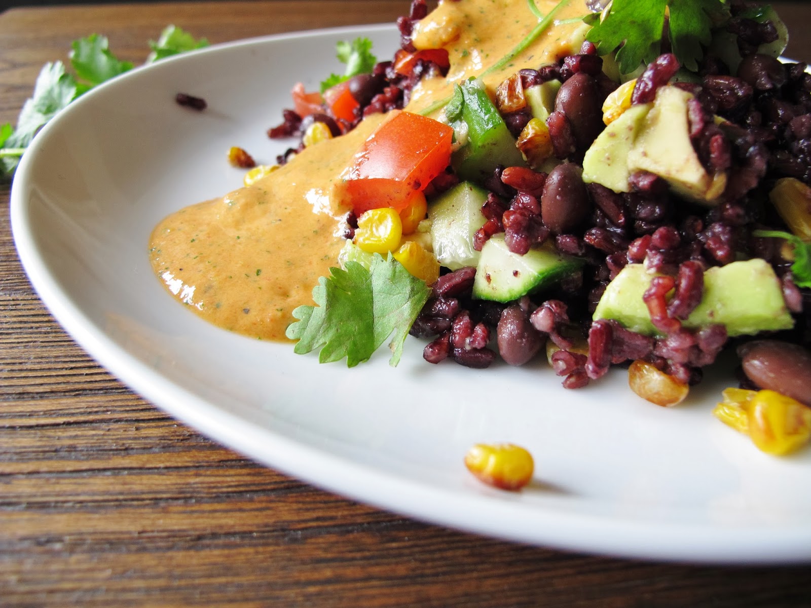 BITE. EAT. REPEAT.: BLACK RICE & BEAN SALAD WITH ROASTED RED PEPPER AND ...