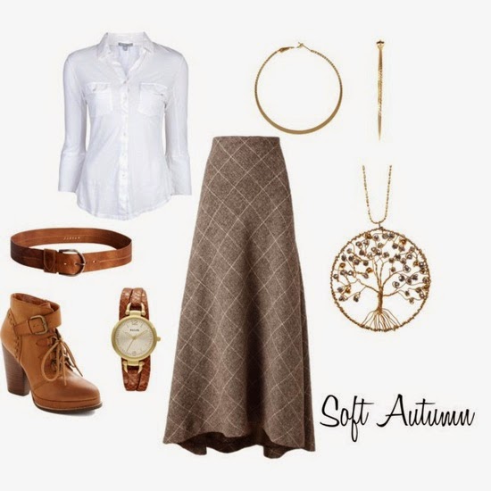 Stagione cromatica Autunno Soft abbigliamento colori