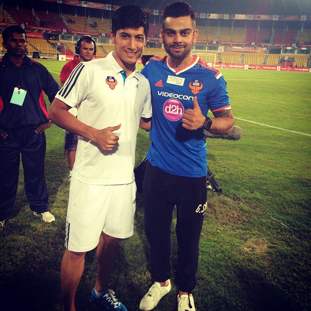 PHOTOS: Virat Kohli during FC Goa vs Atletico de Kolkata game | JUSTVIRAT