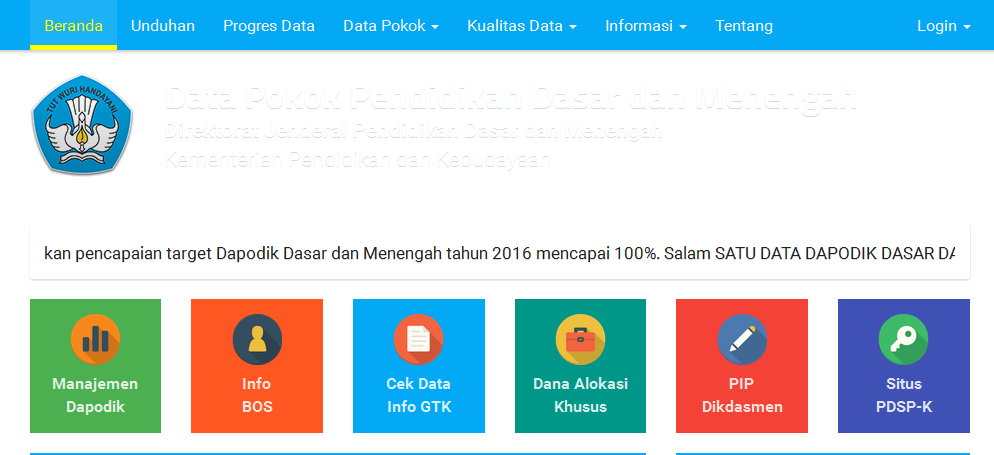 DAFTAR LINK YANG BIASA DIKUNJUNGI OPERATOR DAPODK