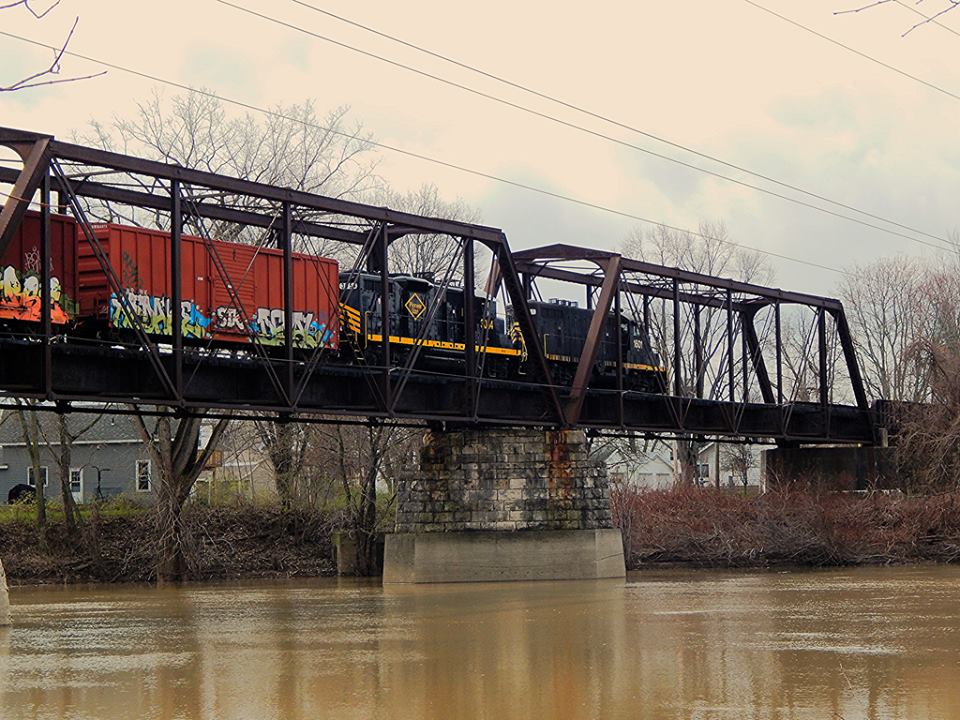 Industrial History: Napoleon, Defiance & Western/MAW/Wabash Bridge over ...