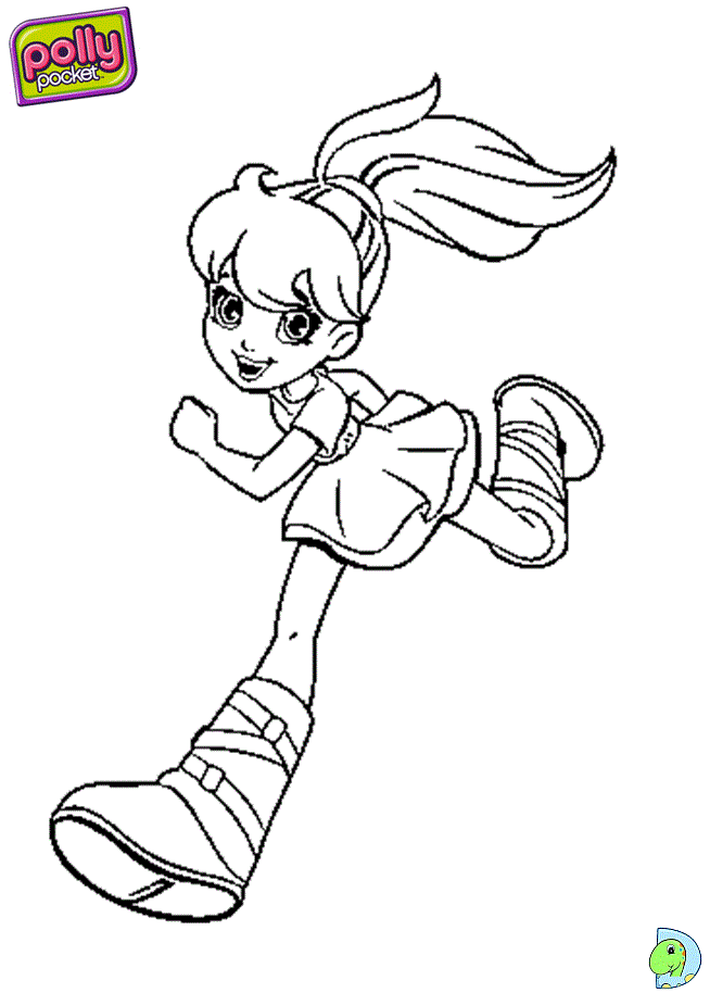 Dinokids - Desenhos para colorir: Desenhos de Polly Pocket para colorir
