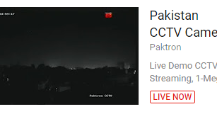 Live CCTV Camera from Pakistan