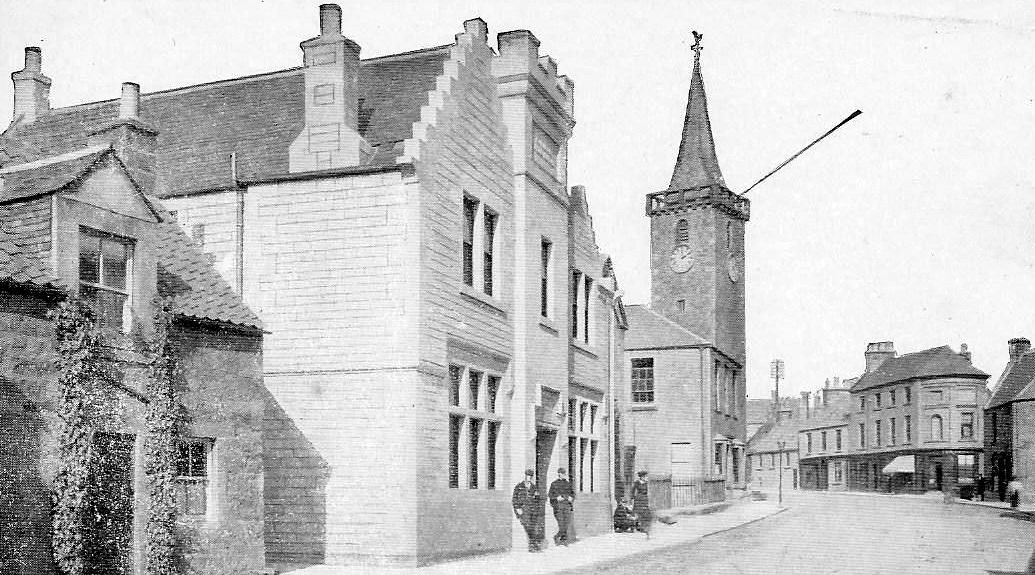Tour Scotland: Old Photograph Carnegie Library Kinross Perthshire Scotland
