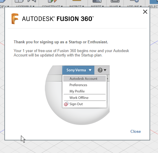 iqless: Install and Register Fusion 360 (Enthusiast Free license)