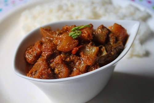 Radish Capsicum Masala Recipe / Radish Masala Curry Recipe - Recipe ...