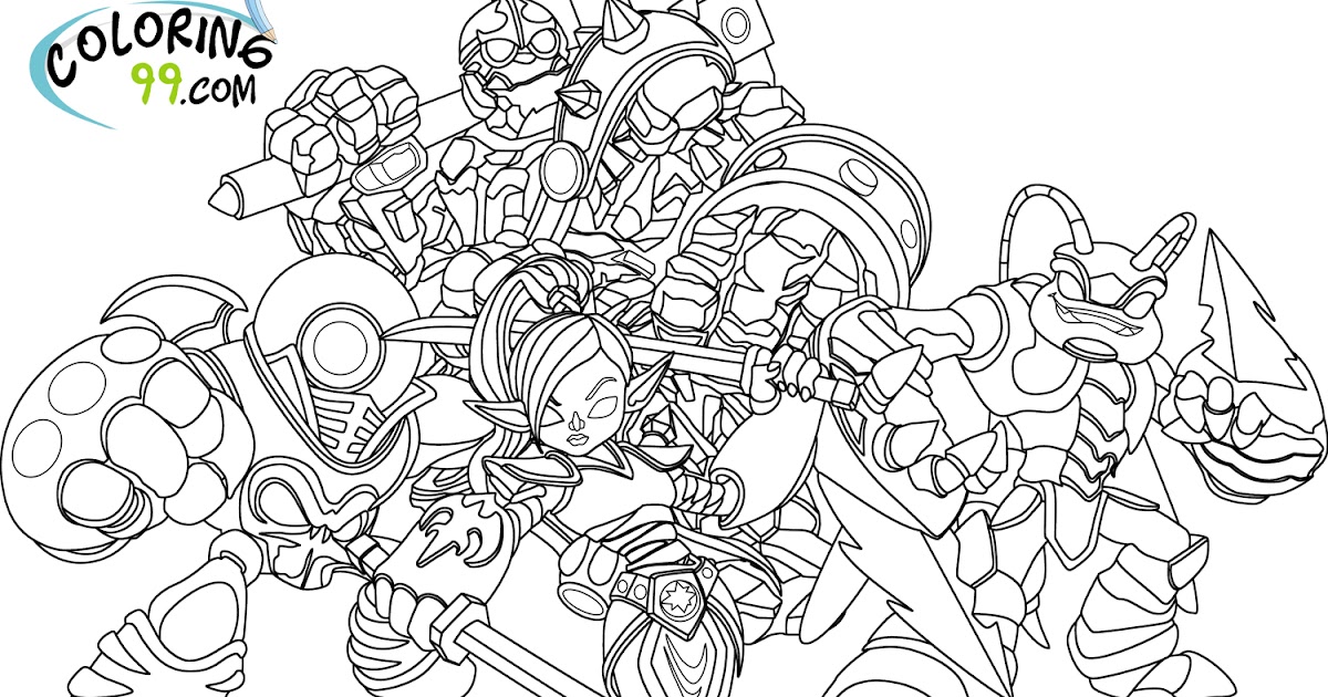 Skylanders Whirlwind Coloring Pages