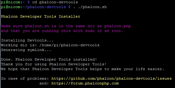 Light on Light: Instalasi Phalcon Framework dan Phalcon Devtools di Raspberry