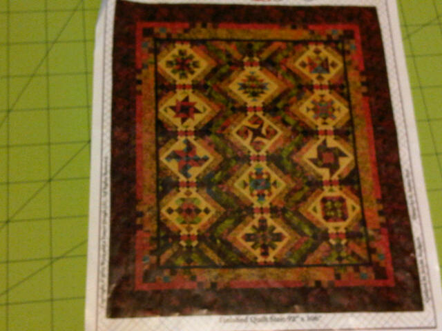 MooreQuilts: Tonga Batik pattern progress.