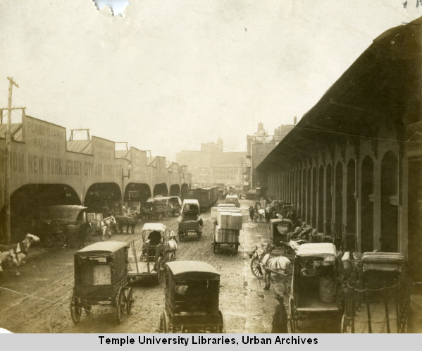 Philly & Stuff: Old Wharves - Delaware Ave - Philadelphia - circa 1880s