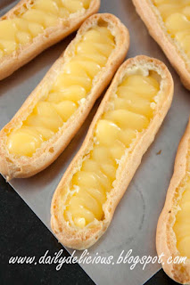 dailydelicious: Lemon Meringue Choux: Lemon choux, my way