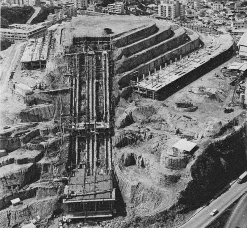 Historical Photographs of the Construction of El Helicoide, an Icon of ...