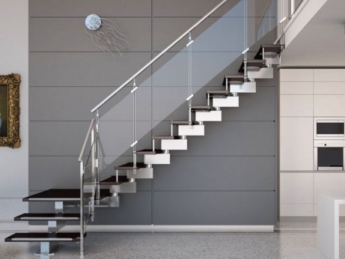 35 Model Tangga Minimalis Bentuk L, Praktis & Modern - Rumahku Unik