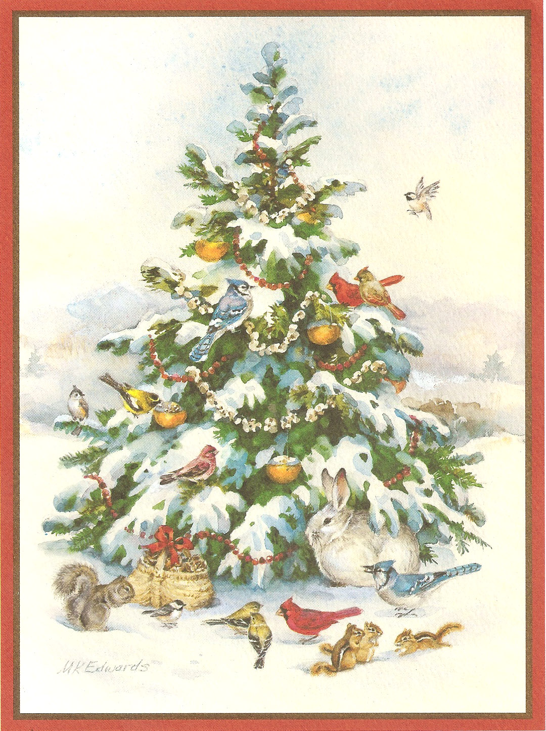 PowerOfBabel: Nanny's Christmas Cards: Animal Christmas